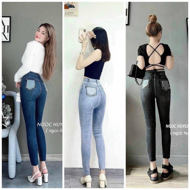 JPA0013-Denim Jeans Pants hight waist stretchable Premium (Ready - TikTok Shop Malaysia