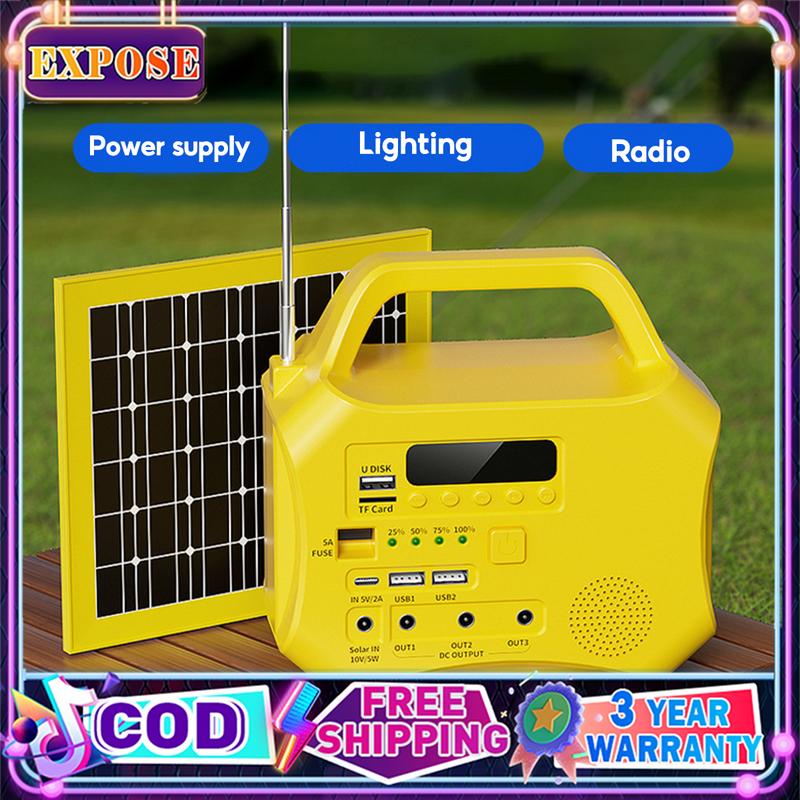 EXPOSE Bekalan kuasa solar mudah alih Bluetooth sistem kecil - TikTok ...