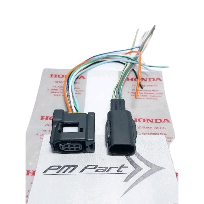 Kabel soket sensor ckp male female pin 6 fi honda new beat vario - Shop ...
