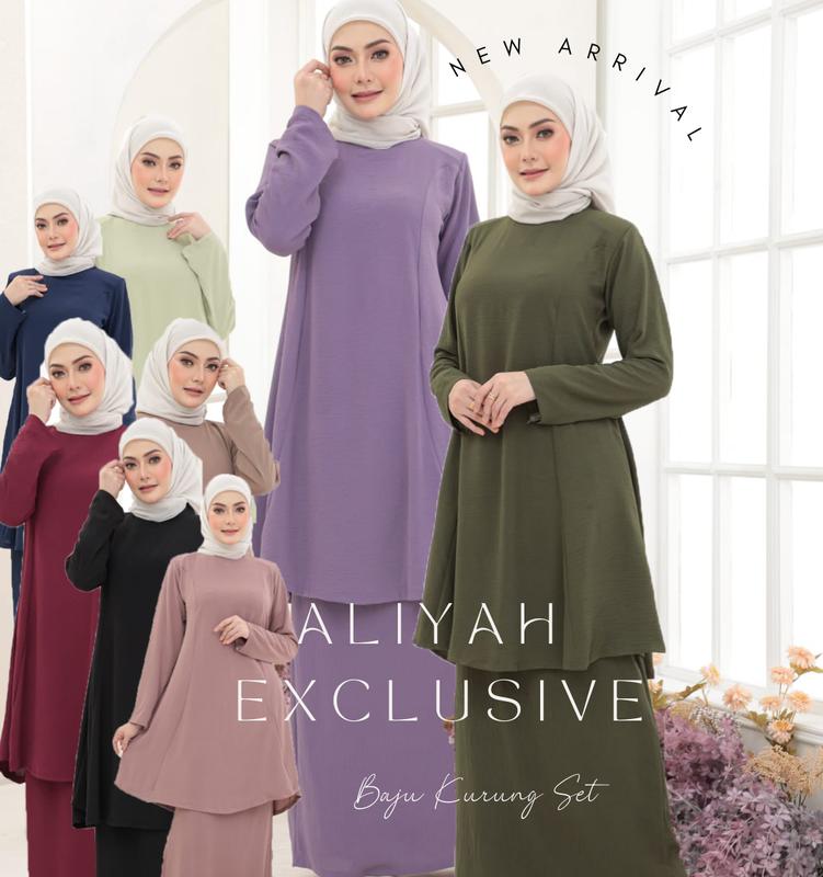 ALIYA EXCLUSIVE Baju Kurung – Traditional Malaysian Fashion_CEY ...