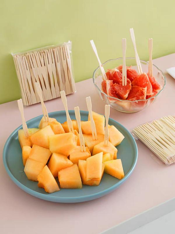 100pcs - garpu kayu dessert garpu dessert garpu kecil kue cake garpu ...