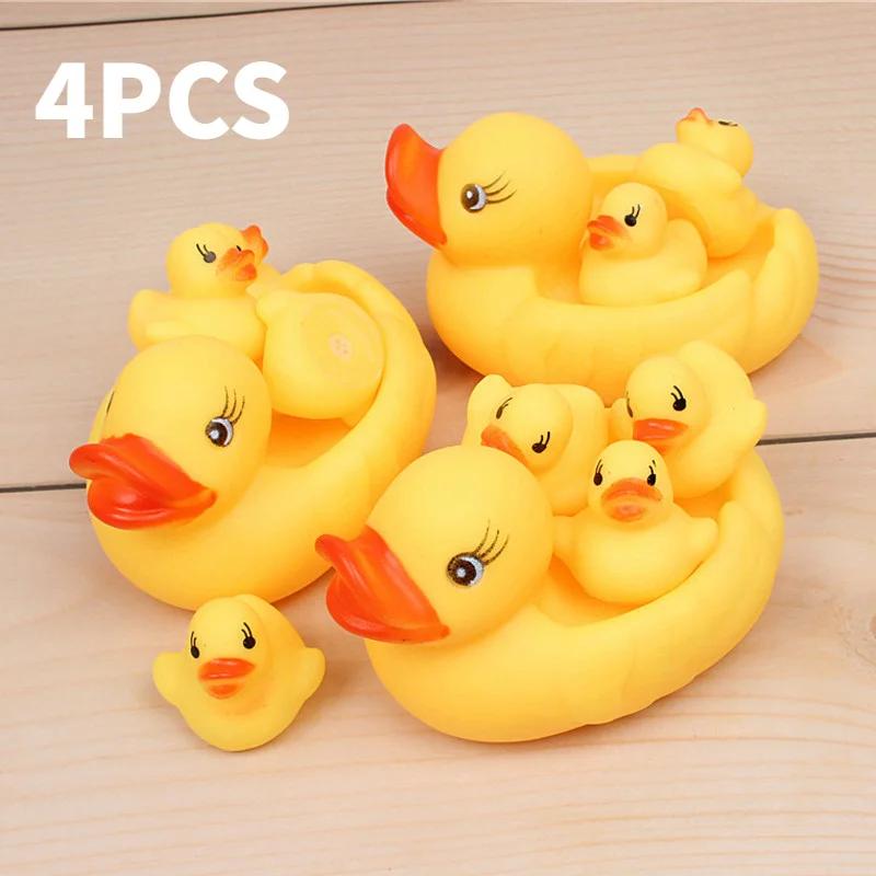 Mainan Mandi Bayi Itik Comel, Set 4PCS, Itik Kuning Kecil dengan ...