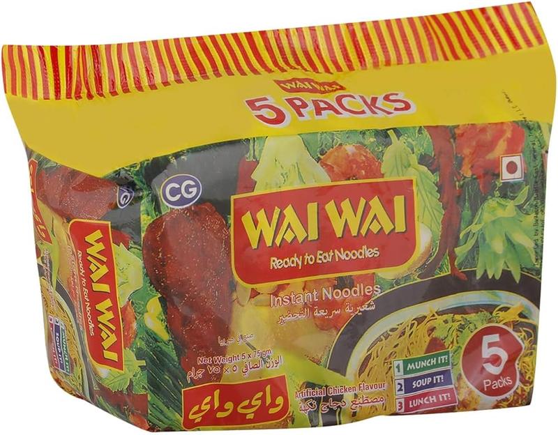 wai wai chicken noodles 75gx5pkt - TikTok Shop Malaysia