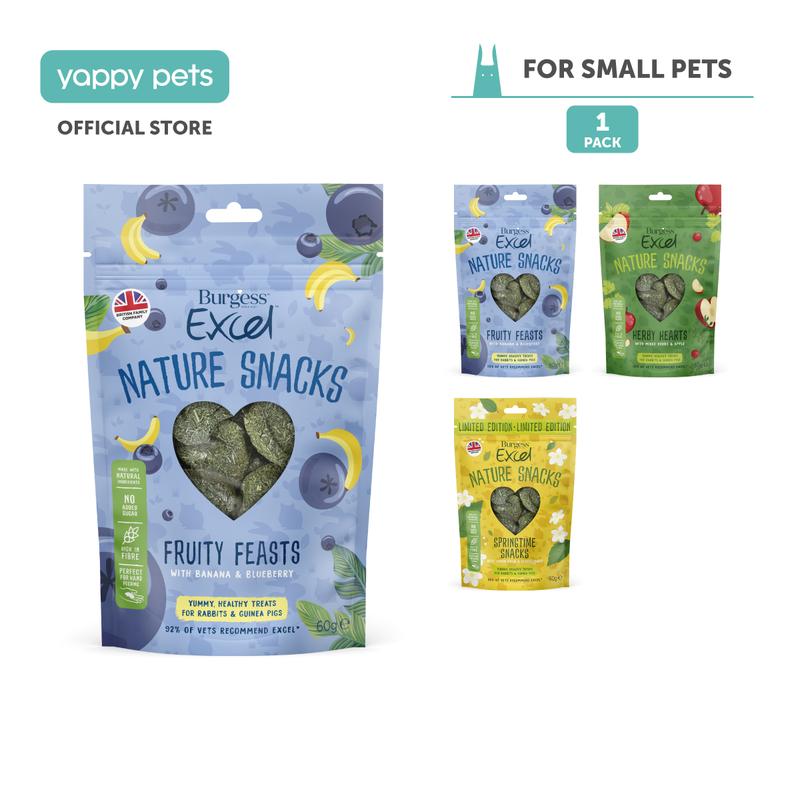 Burgess Excel Nature Snacks Baked Treats 60g | Rabbit Treats - TikTok ...