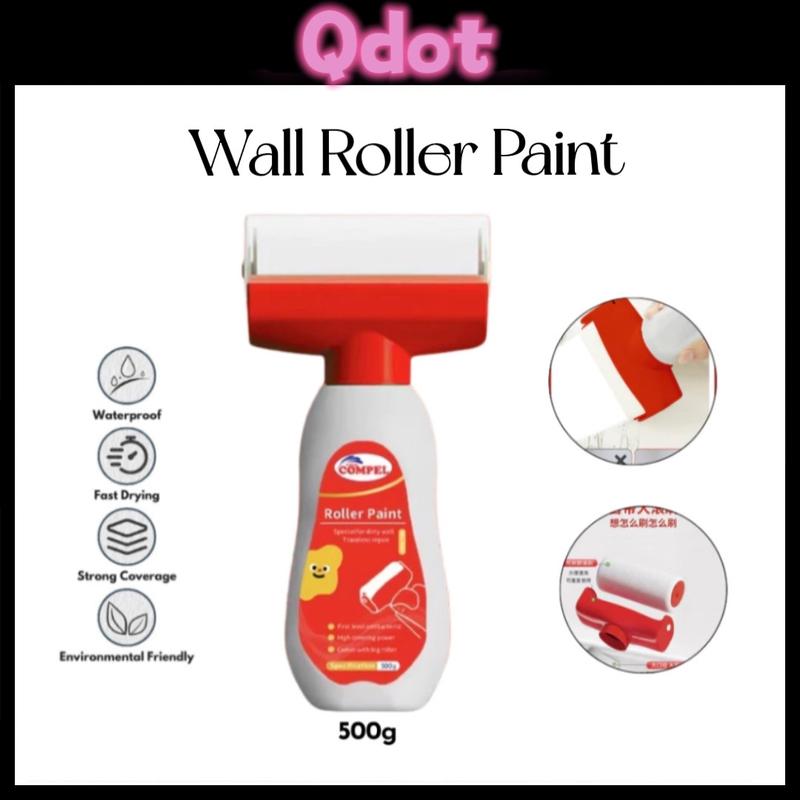Qdot Wall Roller Latex Paint With Tool Roller Multiple Use For - TikTok ...