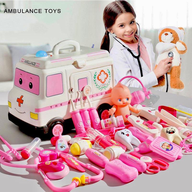 Children Pretend Doctor Nurse Play Set Portable Suitcase Medical ...