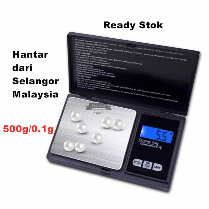 500g/0.1g Penimbang Digital Mini Scale Timbang Digital Pocke - TikTok ...