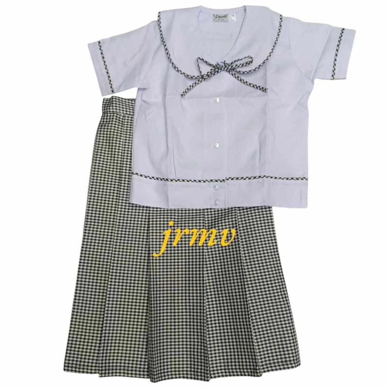 "Terno Checkered Palda and Blouse Piping School Uniform – Elegant ...