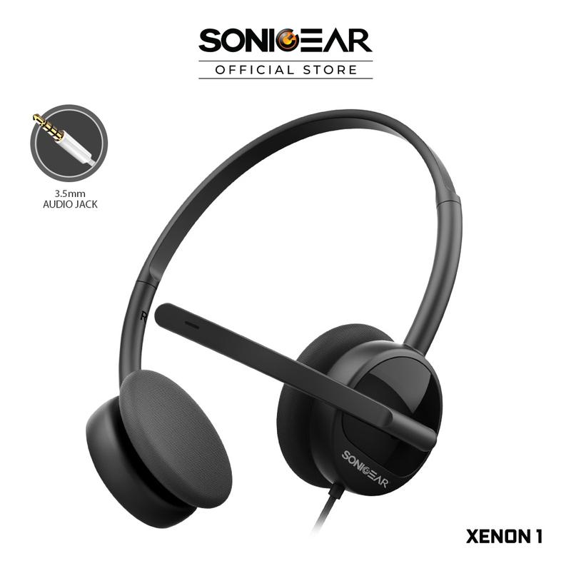 SonicGear Xenon 1 Stereo 3.5mm Wired Headphone with Microphone - TikTok ...