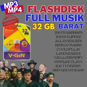 Flashdisk musik video 32GB full DJ lengkap untuk head unit mobil laptop ...