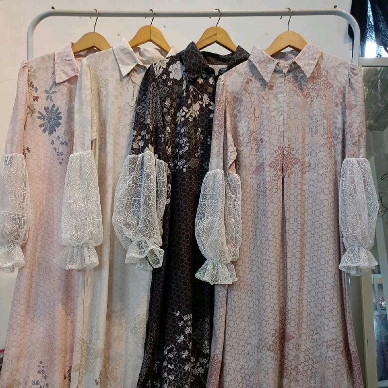 MELODY DRESS RAYON PREMIUM MEWAH LACE TANGAN BUSUI FRIENDLY - Shop ...