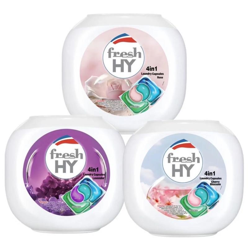 Fresh HY 4-In-1 Antibacterial Laundry Capsules 60Pcs - TikTok Shop ...