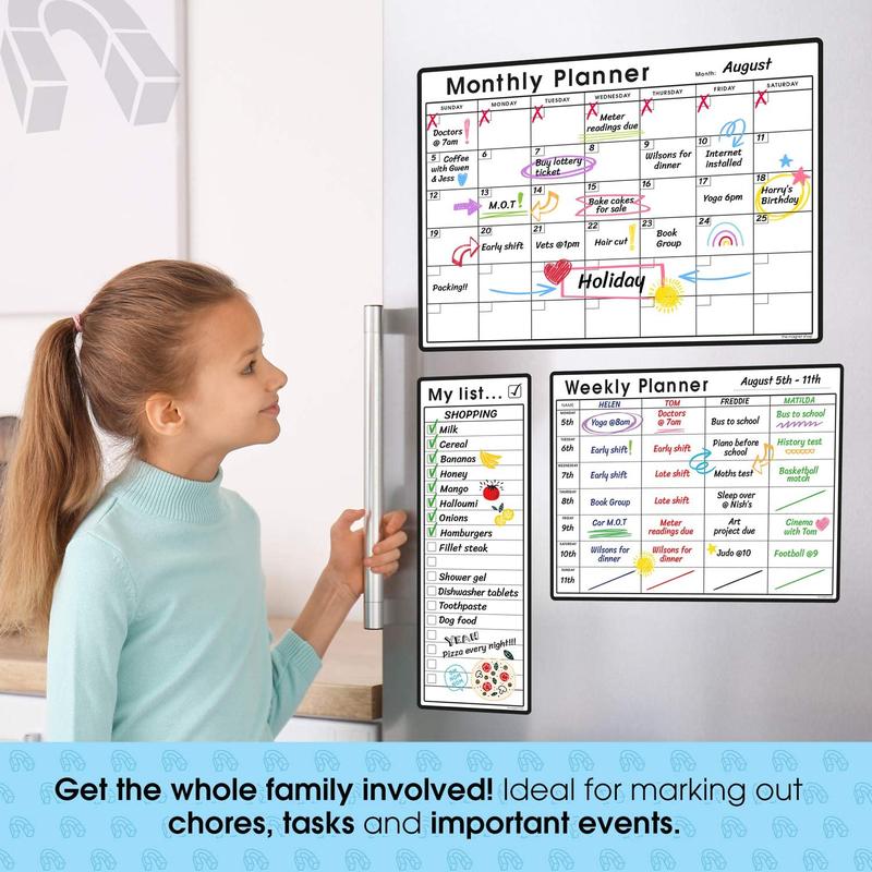 Magnetic Planner Erasable Writable Whiteboard Writing Board for ...