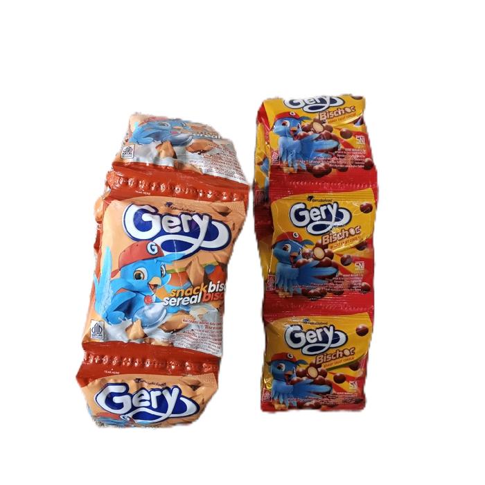 Jual GERY SNACK SEREAL | GERY BISCHOC RENCENG NETTO 10 PCS X 6 GR - Kab ...