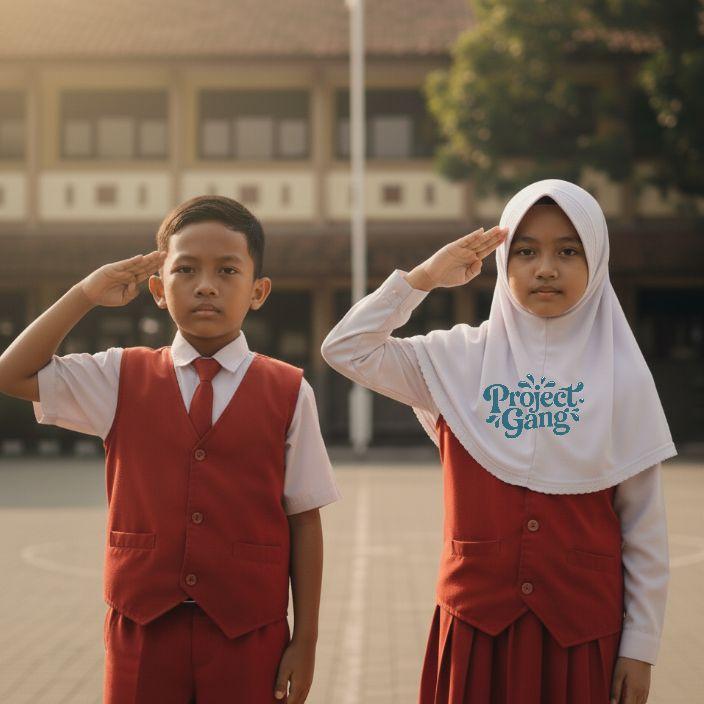 Rompi Anak SD Merah Sekolah Dasar Kelas 1 Sampai 6 - Shop | Tokopedia