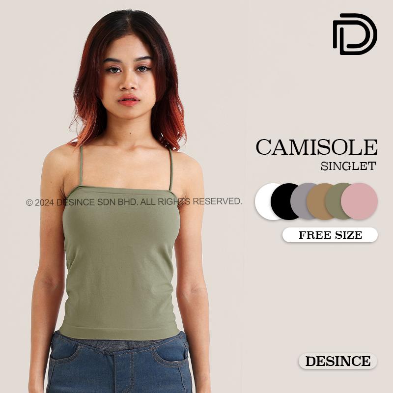 DESINCE Women Singlet Stretchable Camisole Woman Tank Top Sleeveless ...