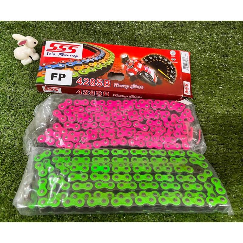 SSS 428 RANTAI MOTORCYCLE COLOR WARNA HIJAU/GREEN/PINK/ORANGE - TikTok ...