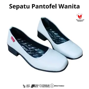 Sepatu Pantofel Putih Perawat Bidan Paskibra Sepatu kesehatan Dokter ...