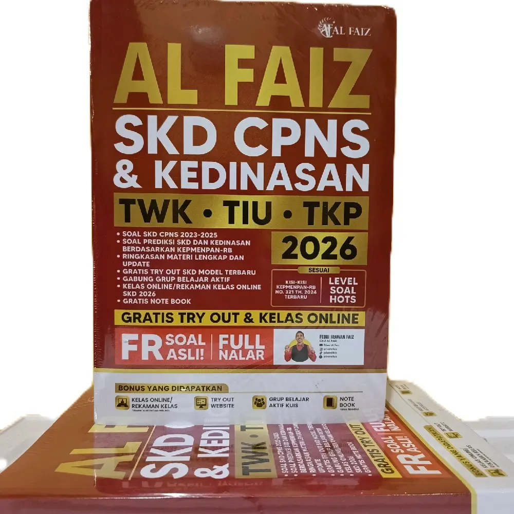 Al Faiz Original Buku SKD CPNS & KEDINASAN TWK TIU TKP 2026 dengan FR ...