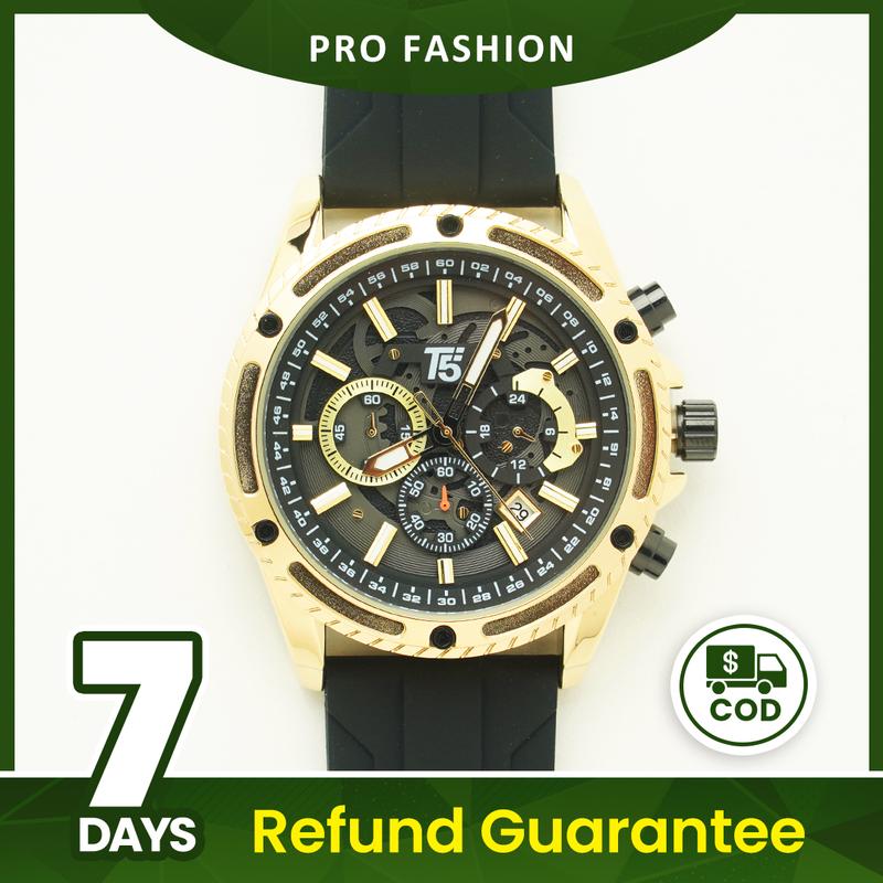 T5 Men's Modern Watch with Silicone Band - All-Day & Casual - TikTok ...