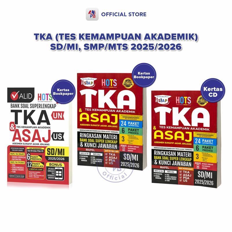 Buku TKA SD Mi / VALID HOTS Bank Soal Superlengkap TKA ASAJ 2025/2026 ...