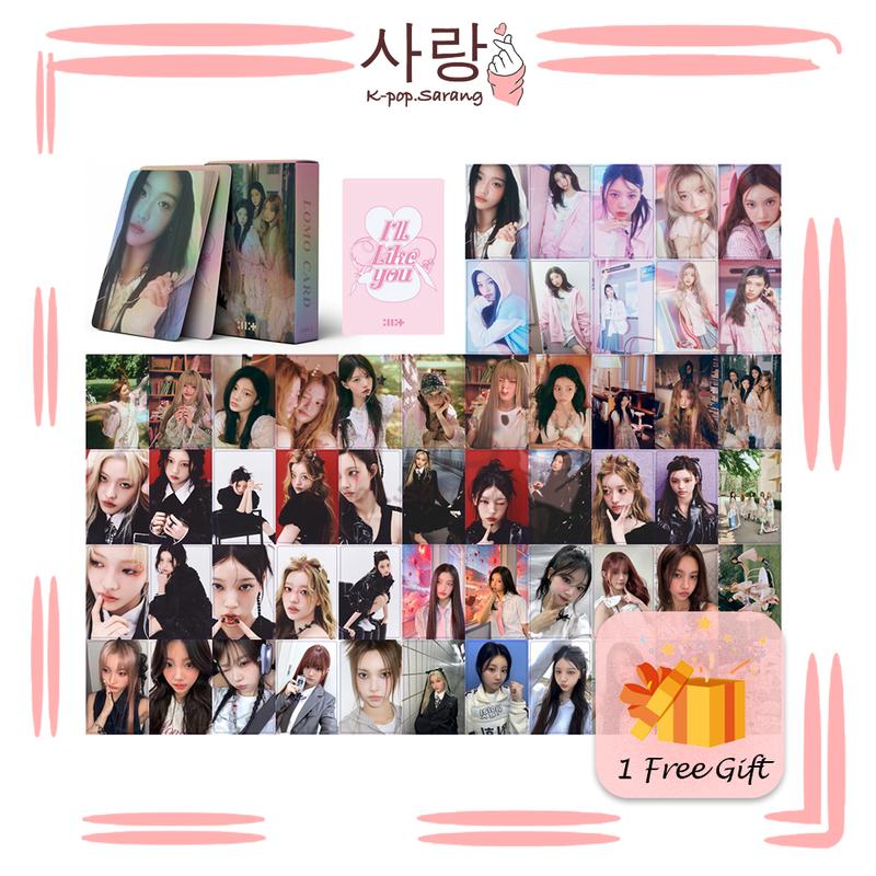 55pcs ILLIT《I'LL LIKE YOU》Pink Group Cards Set Collection Kpop - TikTok ...