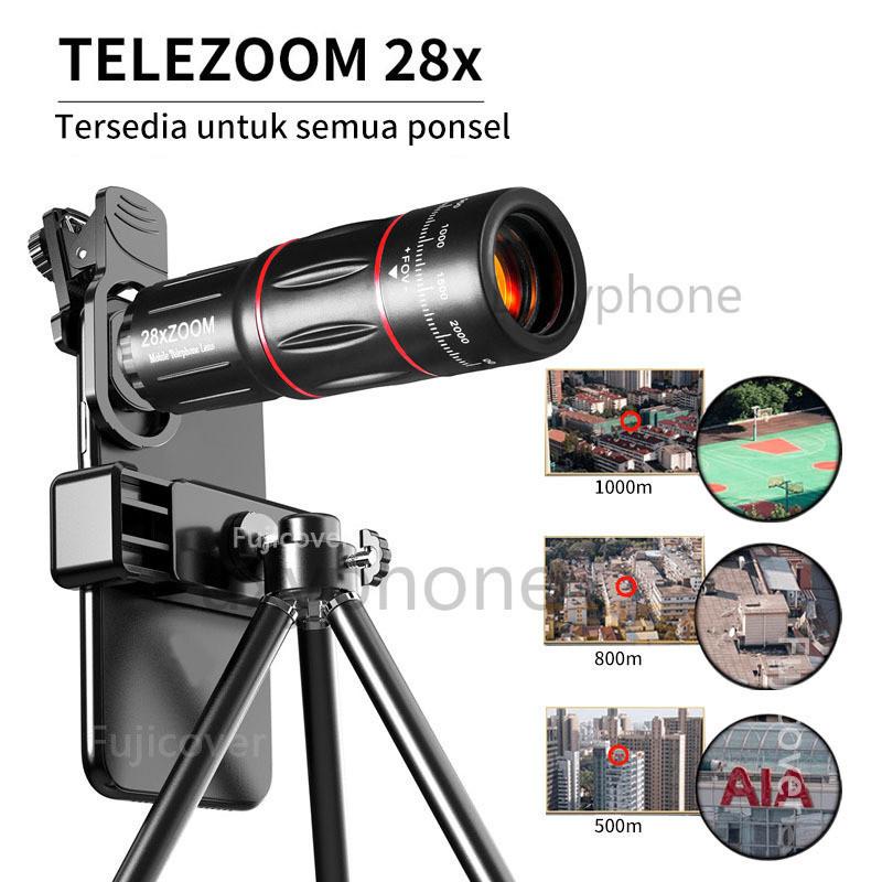 PROMO Apexel 28X Lensa Tele Zomm HP Lens Kamera Telezoom Apexel 18x25 ...