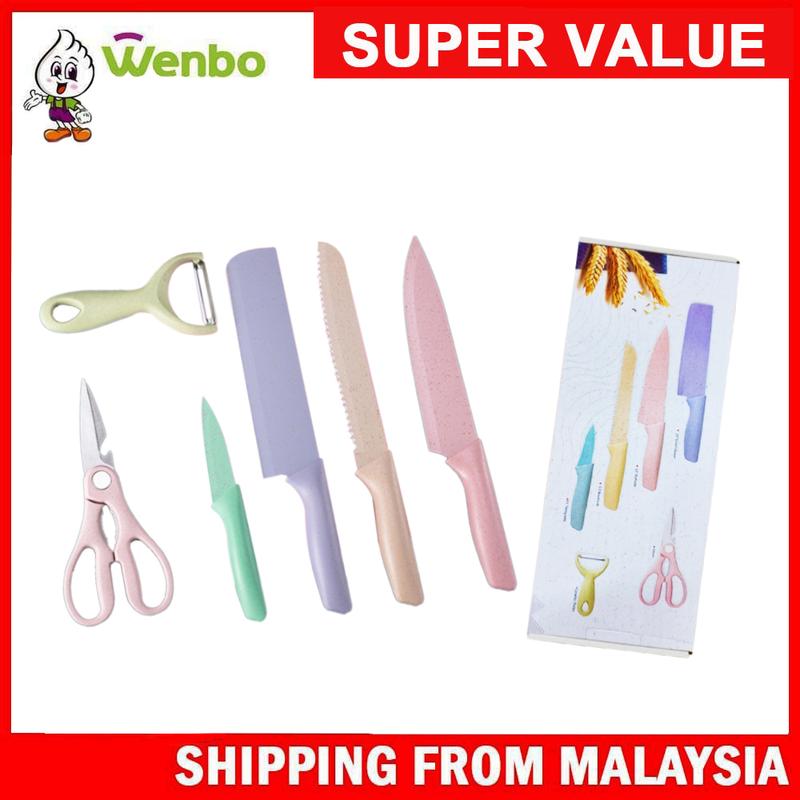 Wenbo Kitchen Knife Set Colored Macaron Color Knife Set Colorful ...