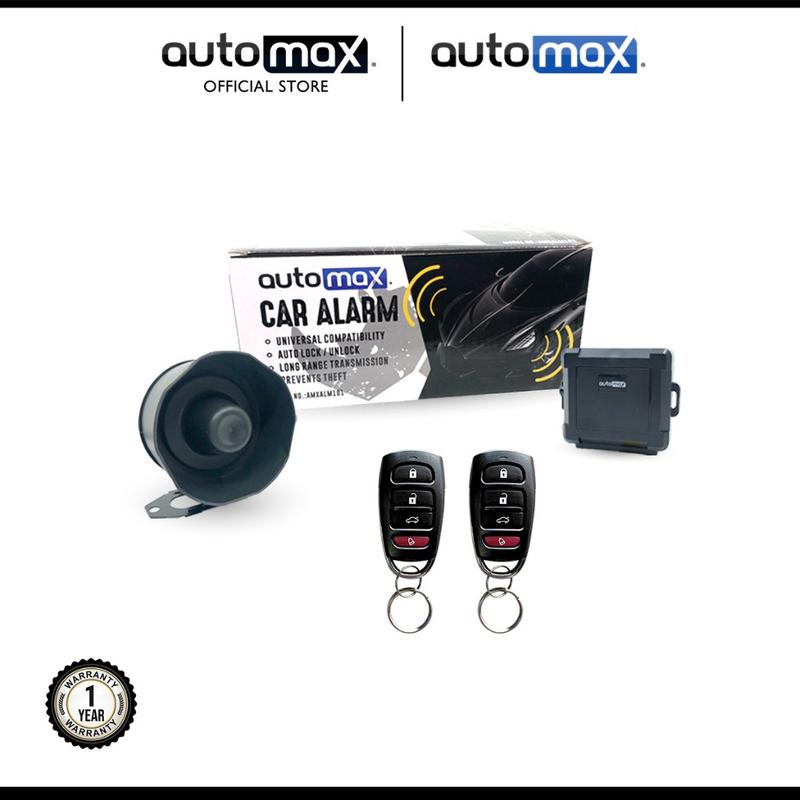 [1 YEAR WARRANTY] AutoMax Universal Car Alarm System Anti Theft ...
