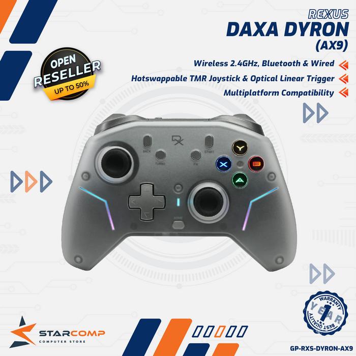 Promo Rexus Daxa Dyron AX9 Gamepad Wireless Gaming Controller Hot ...