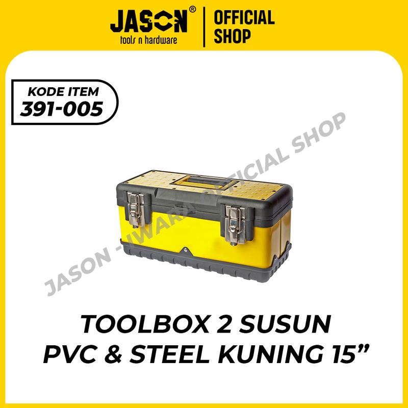 TOOL BOX 2 SUSUN PVC & STEEL KUNING JASON - Shop | Tokopedia