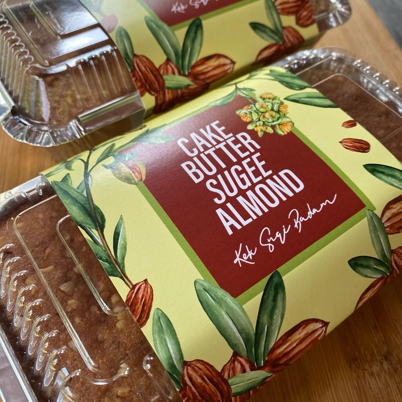 Kek Mentega Suji dengan Badam (Cake Butter Sugee Almond) - TikTok Shop ...