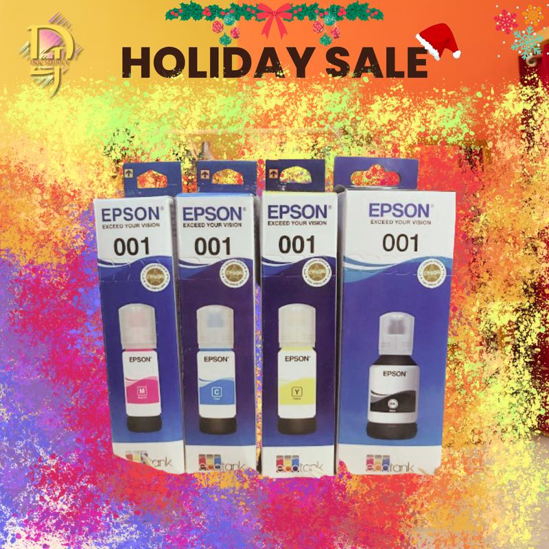Epson 001 Ink Compatible with L3110, L3150, L3152, L3156, L3210 ...