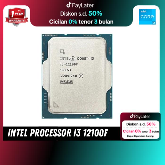 INTEL PROCESSOR I3 12100F LGA1700 1YT - Shop | Tokopedia