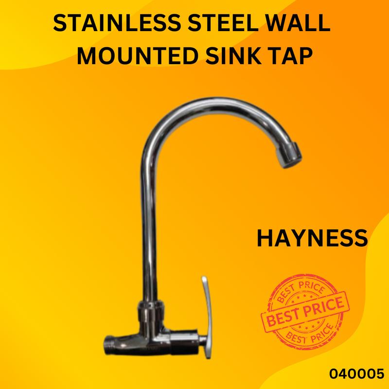 STAINLESS STEEL WALL MOUNTED SINK TAP/FAUCET | KEPALA PAIP SINKI ...