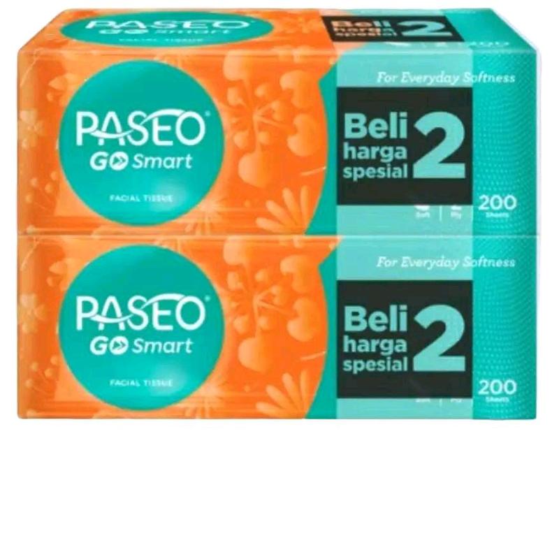 Paseo go smart facial soft pack 200 sheet 4 pack (200×4pcs) - Shop ...
