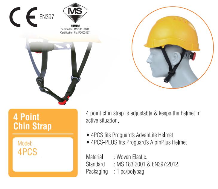 PROGUARD Accessories 4 Point Chin Strap Model: Advanlite-E/Strap ...