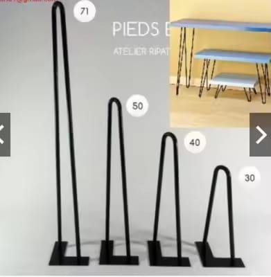 Kaki Meja Besi Hairpin Leg / Kaki Meja Kerja Tamu Lesehan Belajar DIY ...