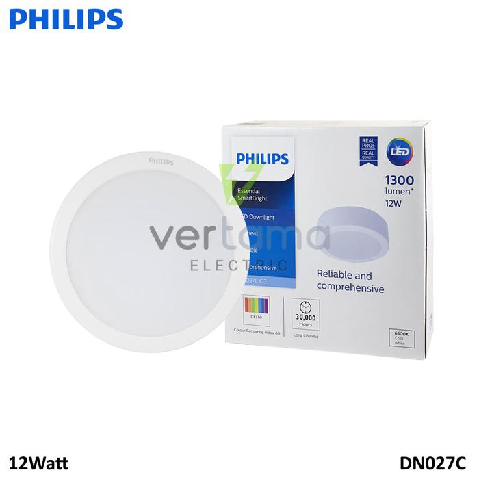 Jual Philips Lampu Downlight LED Outbow DN027C LED12 12W 12Watt D175 ...