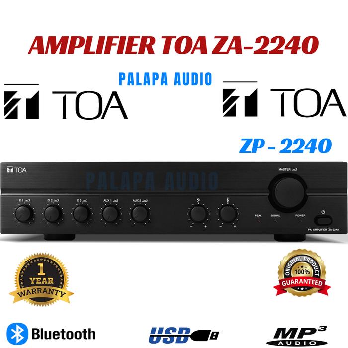 Jual TOA AMPLIFIER ZA-2240 SETARANYA 240 Watt Mixer Power AMPLIFIER ...