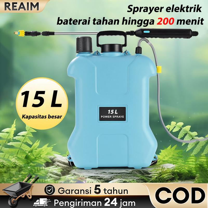 Reaim Alat Semprot Tangki Sprayer Listrik 15 Liter Elektrik semprotan ...