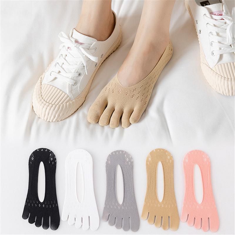 5Pcs Ship Socks with invisible anti slip mesh and ultra-thin - TikTok ...
