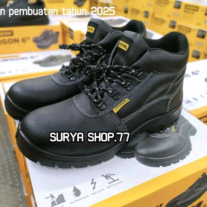 Jual Krisbow Sepatu Safety ARGON 6" Original Anti Slip Oil Resistant ...