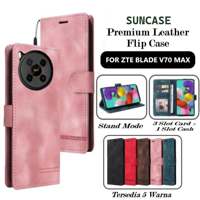 Jual SUNCASE untuk zte v70 max model flip buka tutup casing standing ...