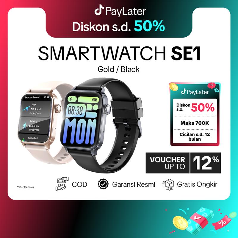 ADVAN Smartwatch SE1 AI Voice Assistant IPS 1.83” inch Wireless ...