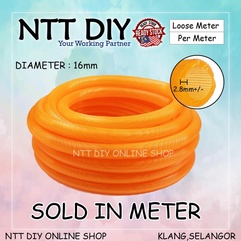 NTT DIY Orange Hose Getah Paip Tebal Water Hose Paip Getah Oren ...