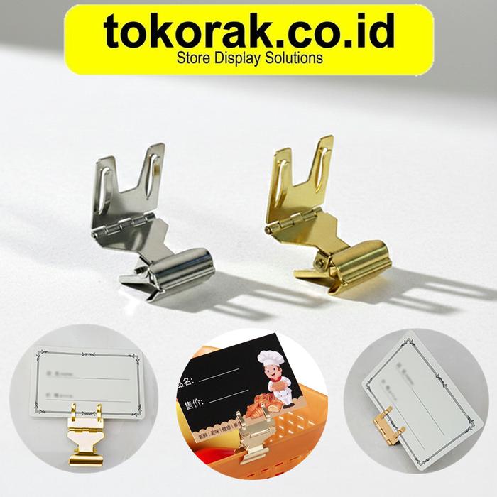 Jual KLIP PRICE TAG STAND CLIP JEPIT HARGA JEPITAN LABEL HARGA SIGN ...