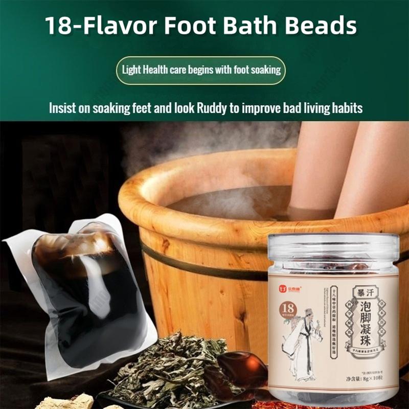 READY STOCK 18-Flavor Herbal Foot Soak Bath Beads SPA Herb Soak ...