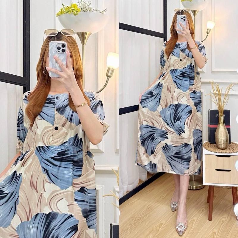 New Motif Daster Chibi Bahan Rayon Viscose Adem Tali Samping - Shop ...