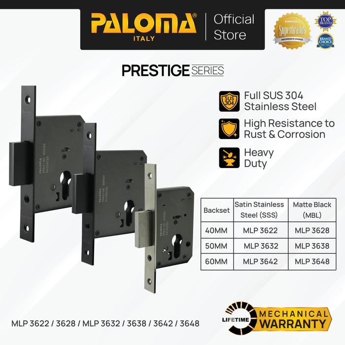 Promo PALOMA Mortise Lock Lockcase Body Kunci Pintu Swing Lock Kunci ...